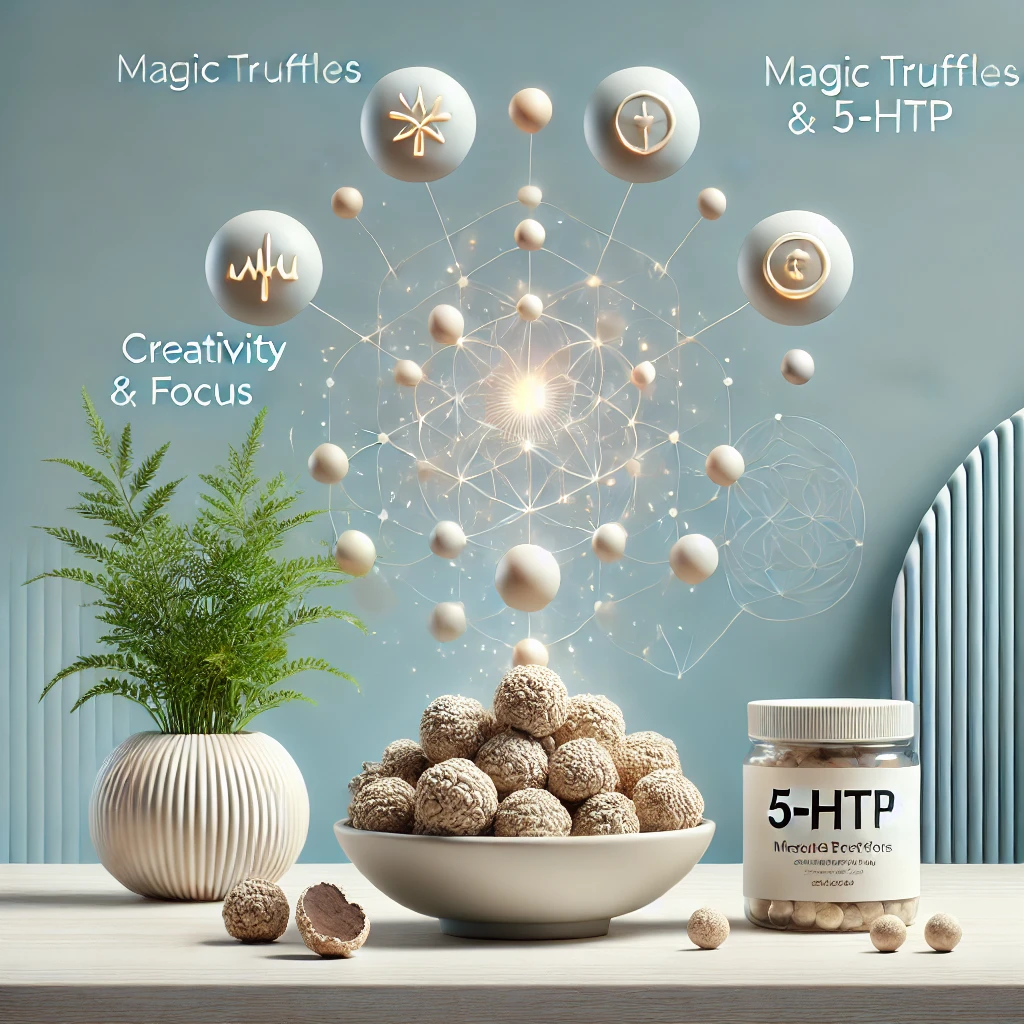 Truffes magiques microdosées au 5-HTP